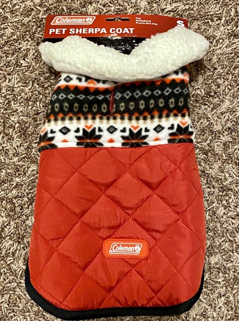 COLEMAN Pet Dog Warm Winter Sherpa Coat Size Small for sale online | eBay