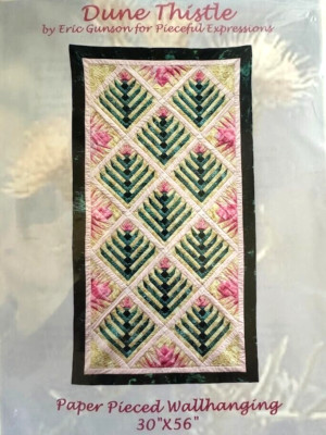 Paper Pieced Wall Hanging, Dune Thistle Quilt, Sewing Pattern - by Eric ...