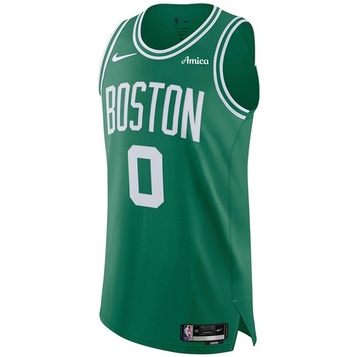 Boston Celtics Jayson Tatum Nike Green Amica Authentic NBA Jersey Icon ...