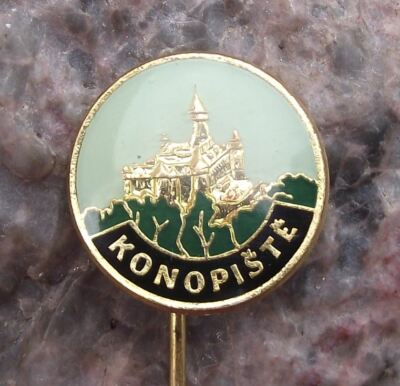 Vintage Konopiste Konopischt Castle Schloss Czech Fairytale Palace Pin ...
