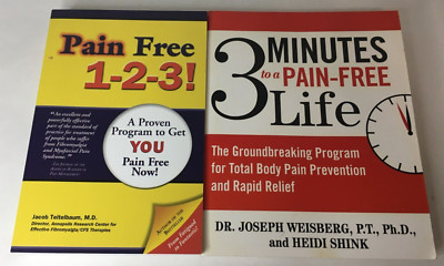 Lot of 2 Chronic Pain Pain Free Relief Self Help Guide Books Prevention ...