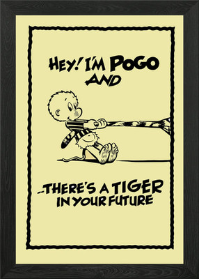 pogo kids tiger cartoon Framed Wall Art Poster Canvas Print Picture | eBay