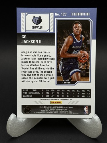 GG Jackson II /99 2023-24 Panini Contenders Playoff Ticket Rookie Auto ...
