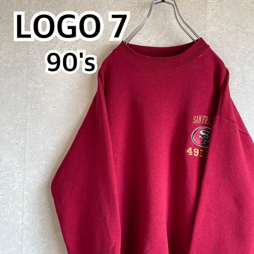 LOGO7 NFL San Francisco 49ers Red Men's Sweatshirt M Vintage 90s | eBay