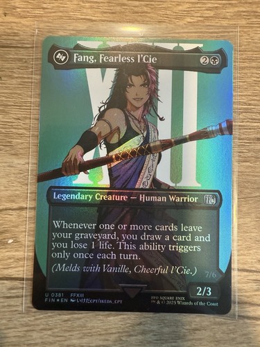 Fang, Fearless I'Cie BORDERLESS SURGE FOIL Final Fantasy MTG #526 Pack ...
