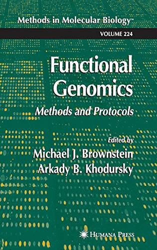 Functional Genomics: Methods and Protocols (Methods in Molecular Biology) New-, 9781588292919| eBay