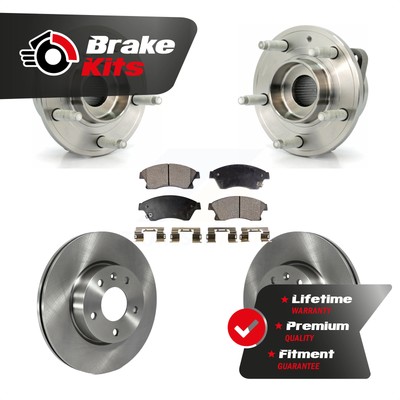 Front Hub Bearing Brake Rotor & Pads Kit For 2013-2016 Cadillac ATS ...