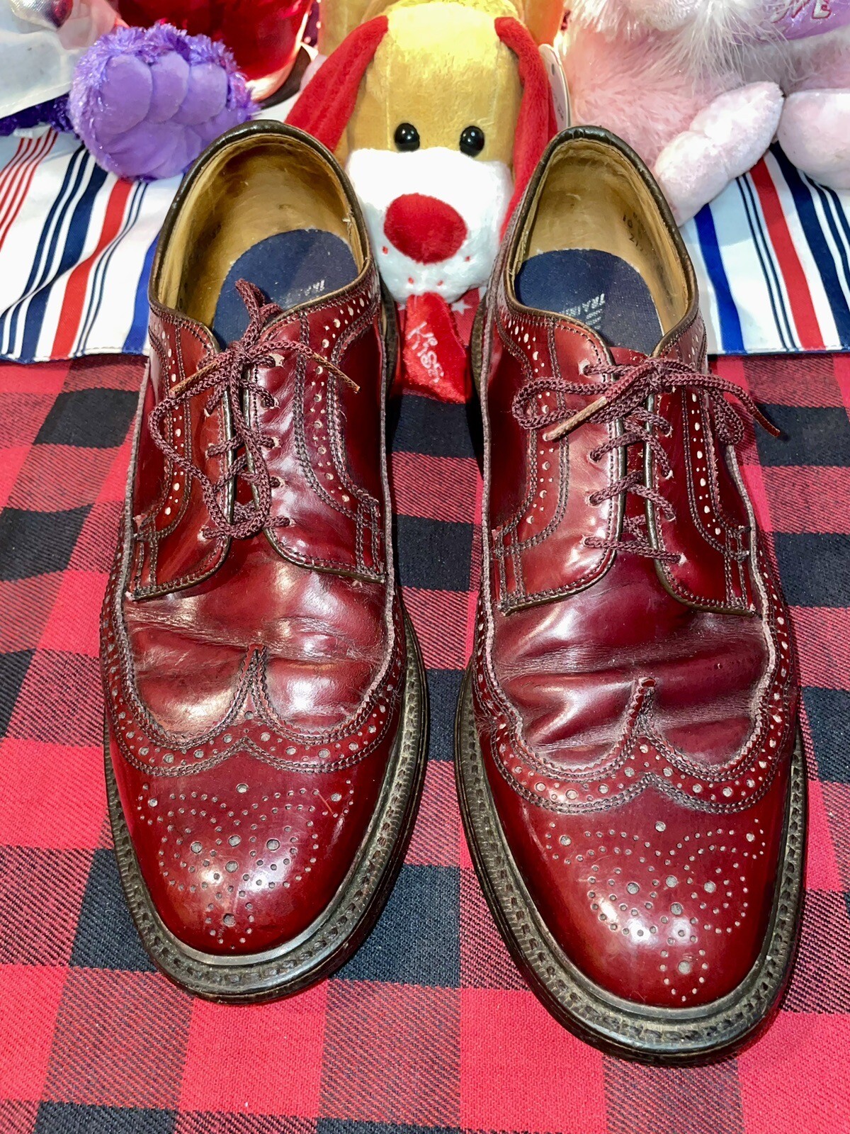 Vintage Gently Worn Florsheim Imperial Longwing Wingt… - Gem