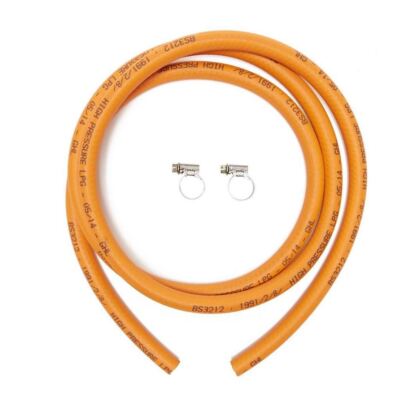 Calor 2M 8Mm Low Pressure Hose & Clips 601259 | eBay UK
