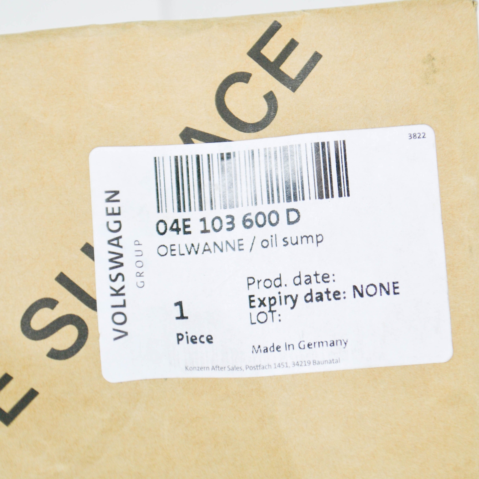 OEM Audi A5 Engine Oil Sump Pan 04E103600D Genuine for sale online | eBay