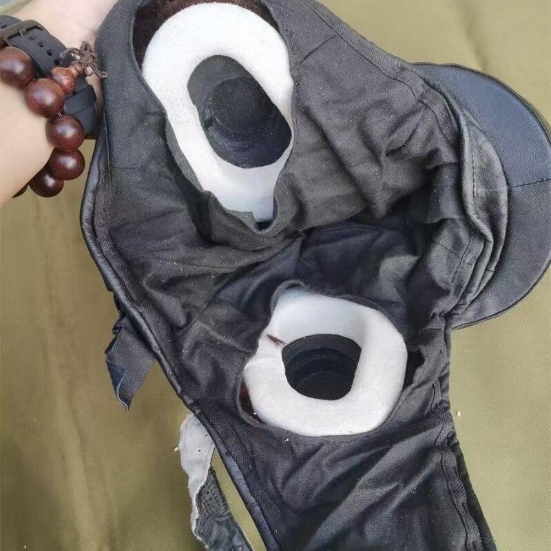 Helmet Original Vintage Leather Soviet Union USSR tanker tankman Tank ...