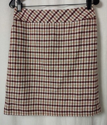 Talbots Size 4 Petite Wool Blend Skirt Fall Autumn Retro Colors 4P ...