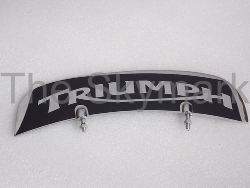 Front Mudguard Number Plate Chrome Black Fit For Triumph Motorcycles | eBay