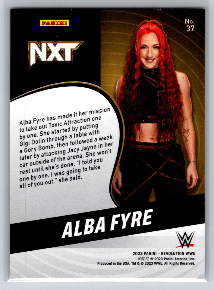 Alba Fyre 2022 Panini Revolution WWE Base Set Card #37 Kay Lee Ray | eBay