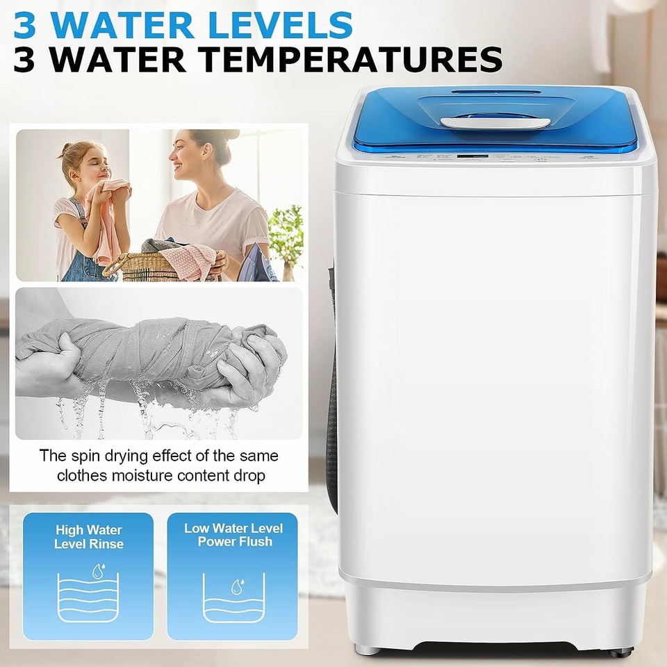 Washing Machine 17.8Lbs Portable Washer&Dryer Combo for Home Apartment ...