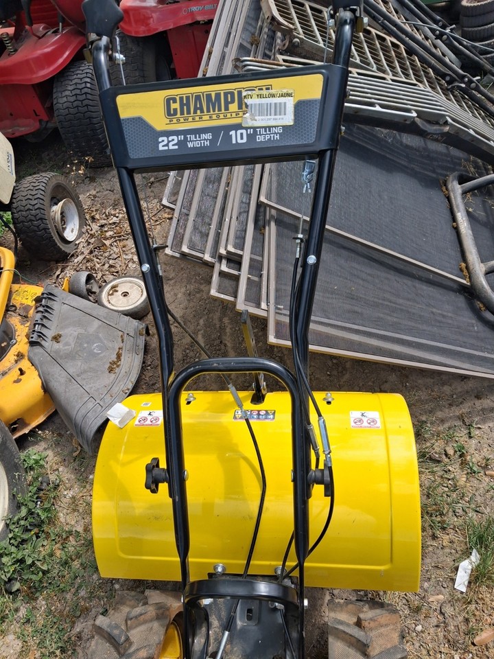 Champion 22-inch Tine Tiller Power Equipment | eBay