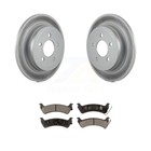 Rear Coated Disc Brake Rotors And Ceramic Pads Kit For Ford Explorer ...