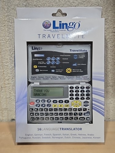 LinGO Travelmate TR-1650C 16 Language Digital Handheld Translator New ...