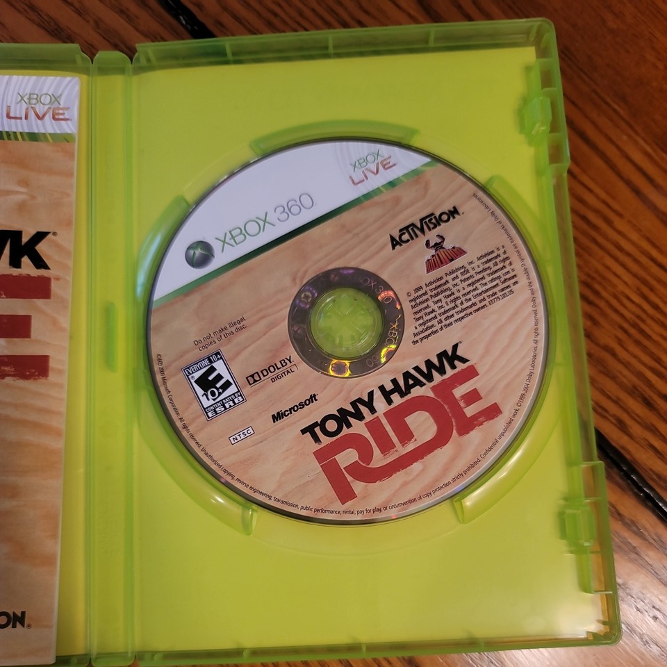 Tony Hawk RIDE for Xbox 360 Skateboard Wireless board controller With ...