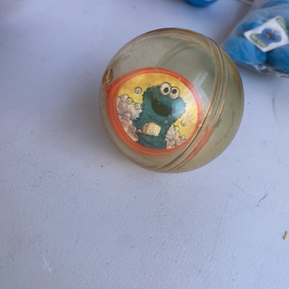Vintage Sesame Street Muppets Toy Lot Weeble Wobble Jim Henson Spinner ...