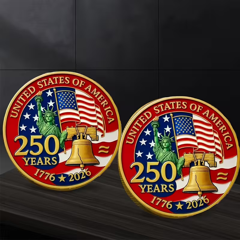 United States 250 Anniversary Challenge Coin Commemorative Collectable ...