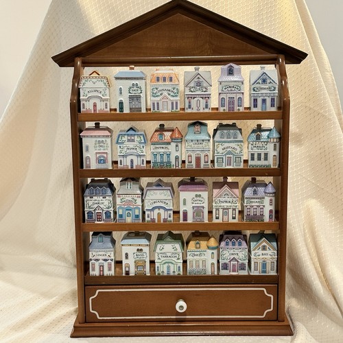 Lenox Spice Village Complete Set with Original Rack, 1989, 24 Jars No ...