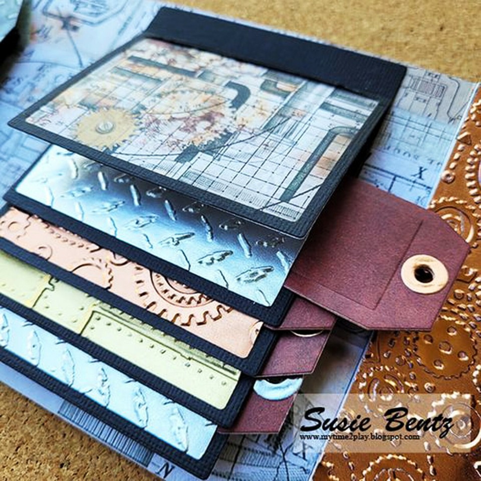 New Retired Sizzix Thinlits Card Waterfall & Tags 11pc #665154 Retail ...