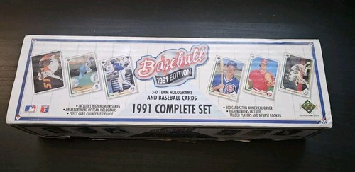 1991 Upper Deck Baseball Complete Set #1-800 Ken Griffey Jr Chipper Jones | eBay