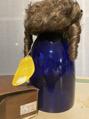 Kemper Doll Wig DAPHNE Size 14-15 Lt Brown Wavy Curly Long Full Cap ...