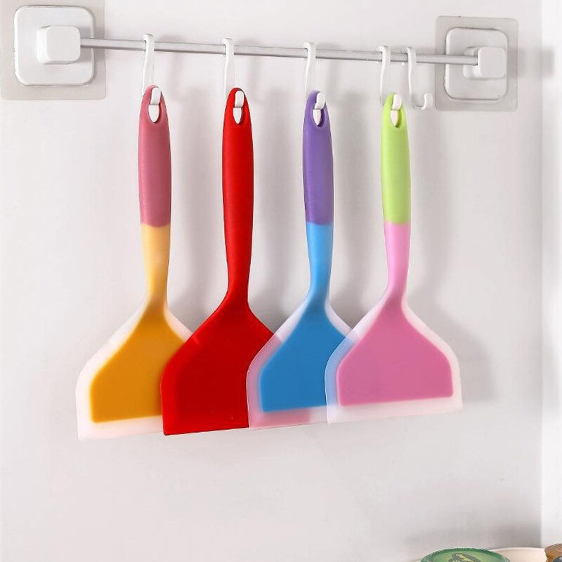 1PCS Random Color Silicone Kitchen Ware Cooking Utensils Spatula Beef ...