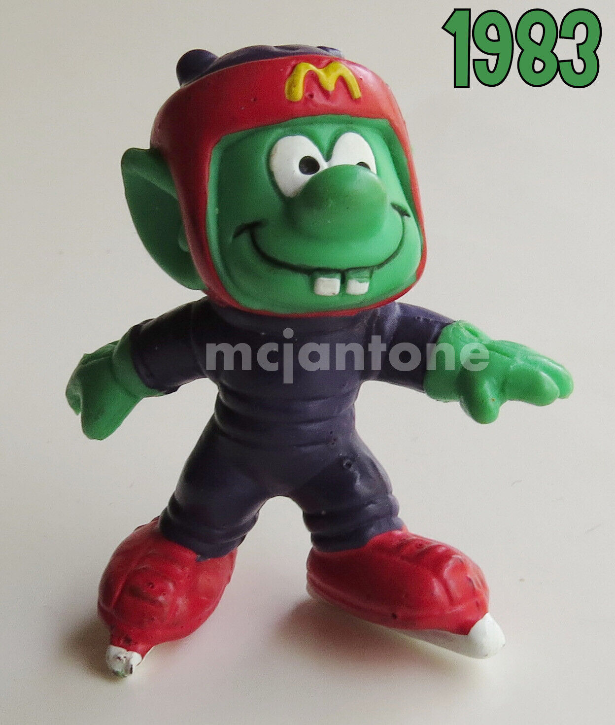 McDonald's 1983 ASTROSNIKS Snik GREEN ALIEN Bully PVC Regional YOUR Toy ...