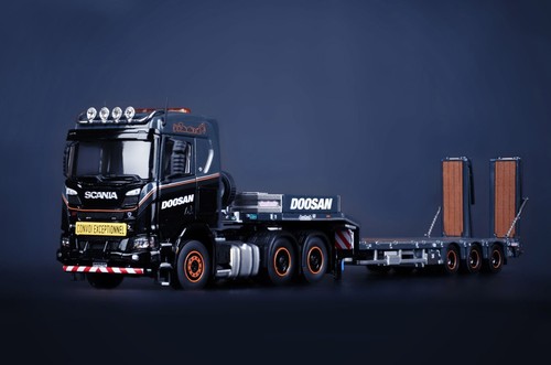 Scania XT 6x4 with Noteboom Low Loader - Doosan - IMC 1:50 Scale #99 ...