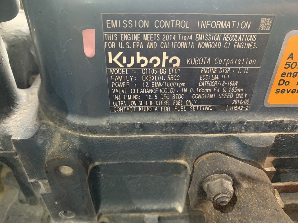 Kubota D1105 Diesel Engine Radiator Terex Light Tower Wacker Doosan ...