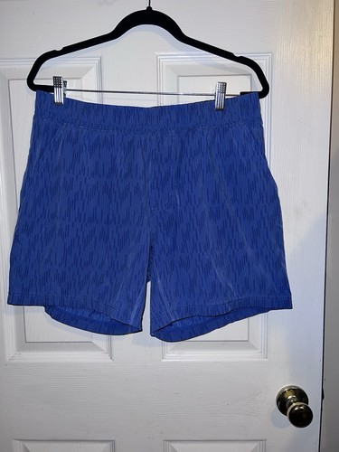 RHONE 7" MAKO SHORT Blue Shorts Striped Map-181 Sz L | eBay