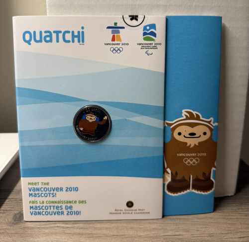 2010 Canada Commemorative Colored Quarter - Quatchi Vancouver 2010 ...