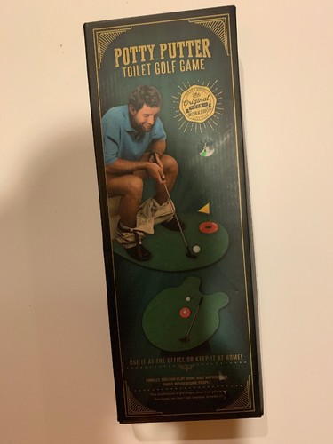 Bathroom Toilet Mini Golf Game Potty Putter Novelty Putting Gift Toy ...