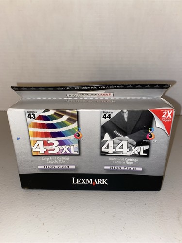 Lexmark 43XL Color & 44XL Black High Yield Ink Cartridges 18Y0372 ...