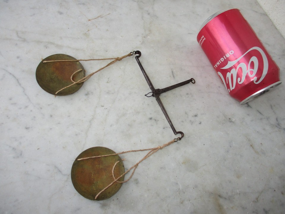 Antique Handmade Iron Ornated Old Portable Colonial Scale Diamond ...