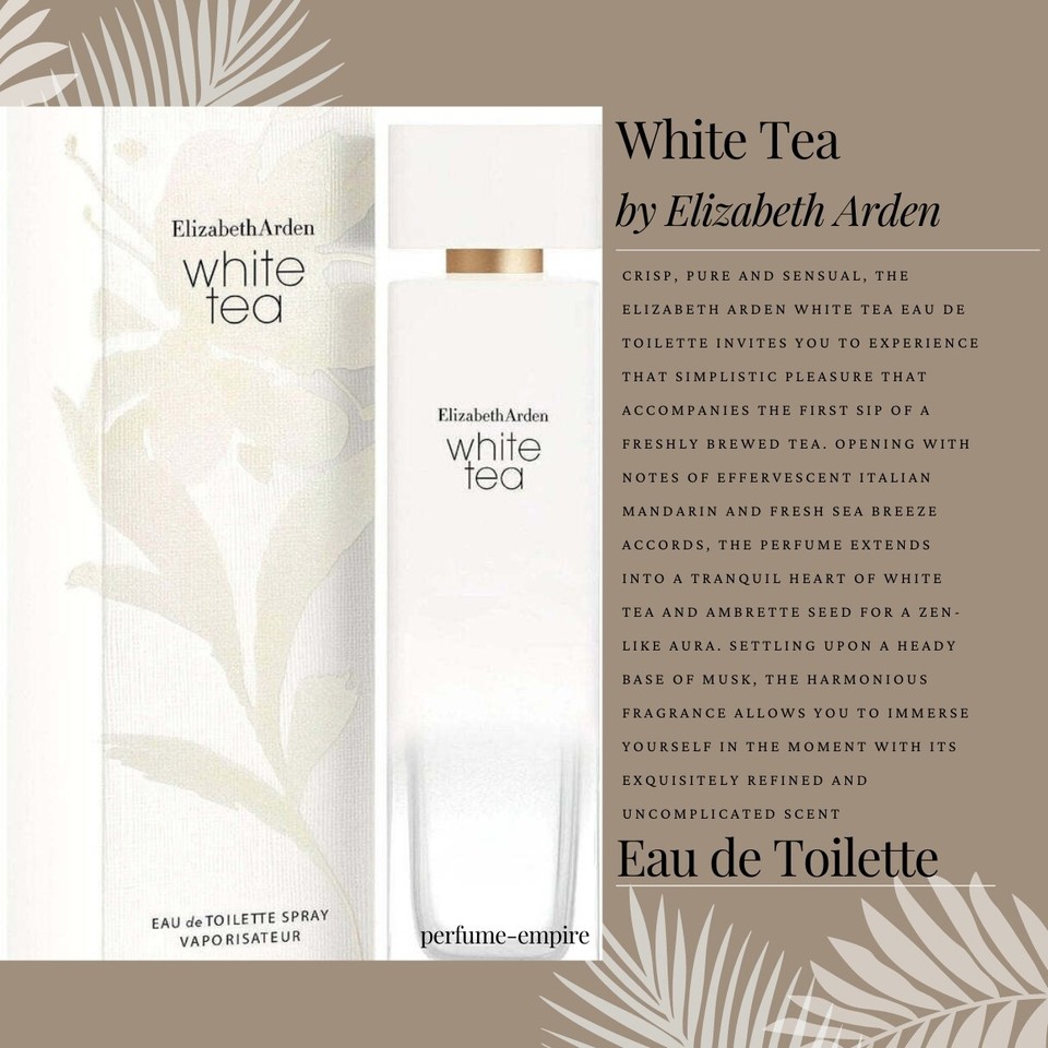 White Tea by Elizabeth Arden for Women EDT 3.3 / 3.4 oz New In Box ...
