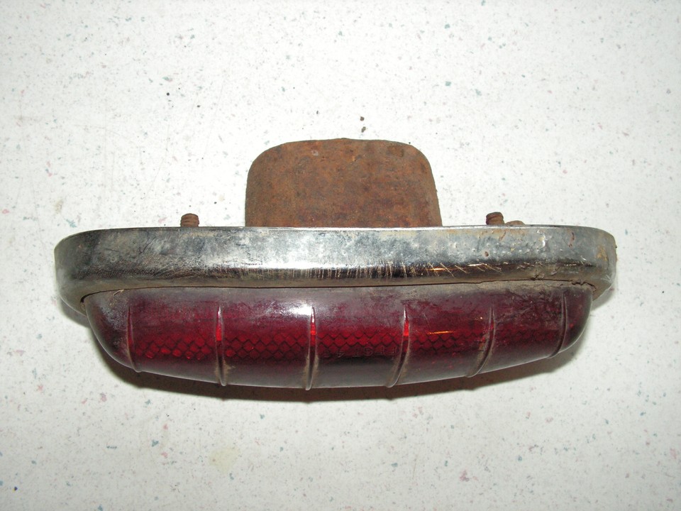 Nice Vintage 48 1949 1950 FORD Tail LIGHT OLD Car GLASS LENS FRST-48 ...