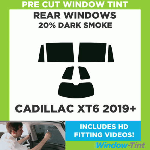 For Cadillac XT6 2019+ Pre Cut Window Tint Kit 20% Dark Rear Car ...