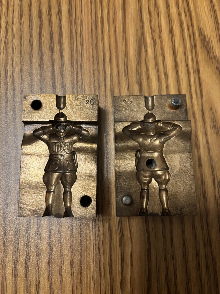 Marx Brass Mold For 60 MM Canadian Mounted Mold figure | eBay