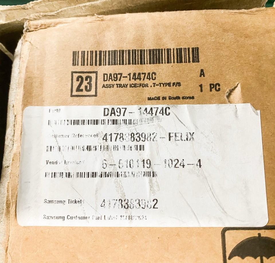 Genuine Samsung Refrigerator Ice Container Part # DA97-14474A DA97 ...