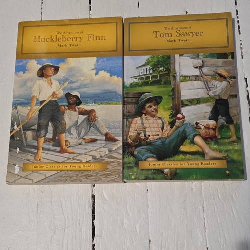 Junior Classics: Huckleberry Finn & Tom Sawyer by Mark Twain Paperback ...