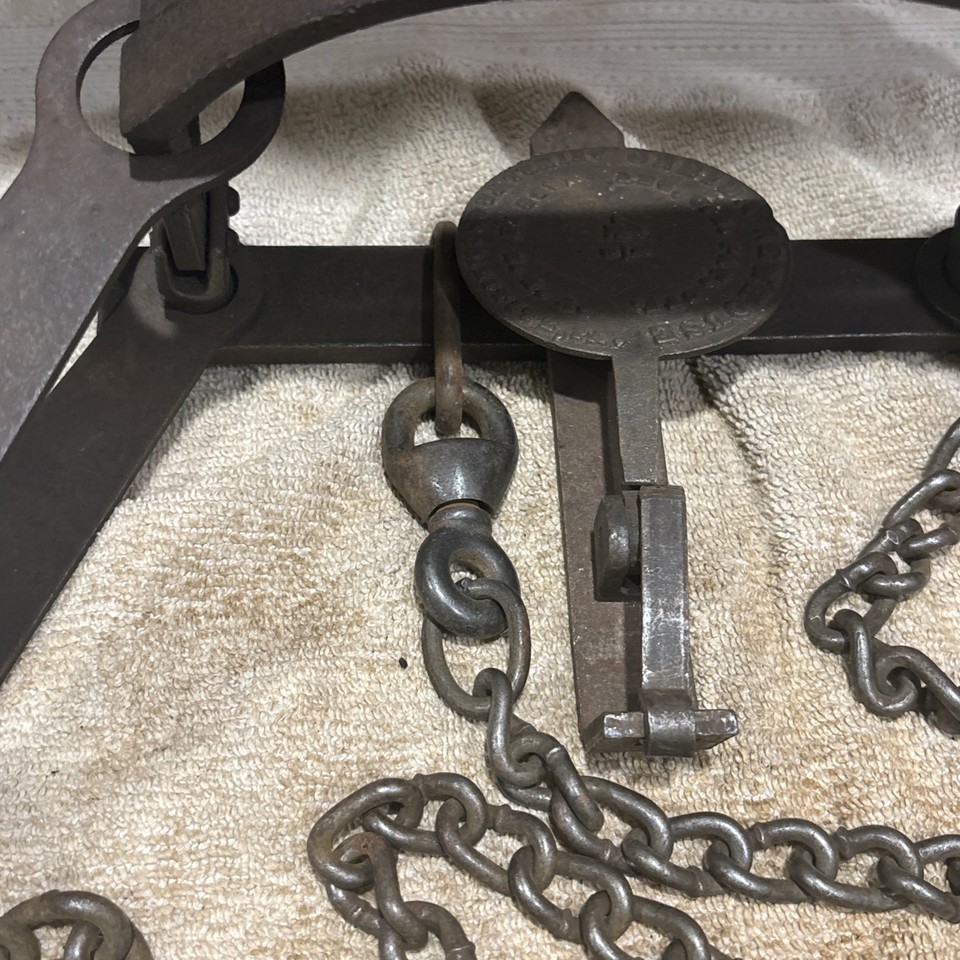 Vintage Newhouse No 4 1/2 Double Long Spring Trap Trapping Victor ...