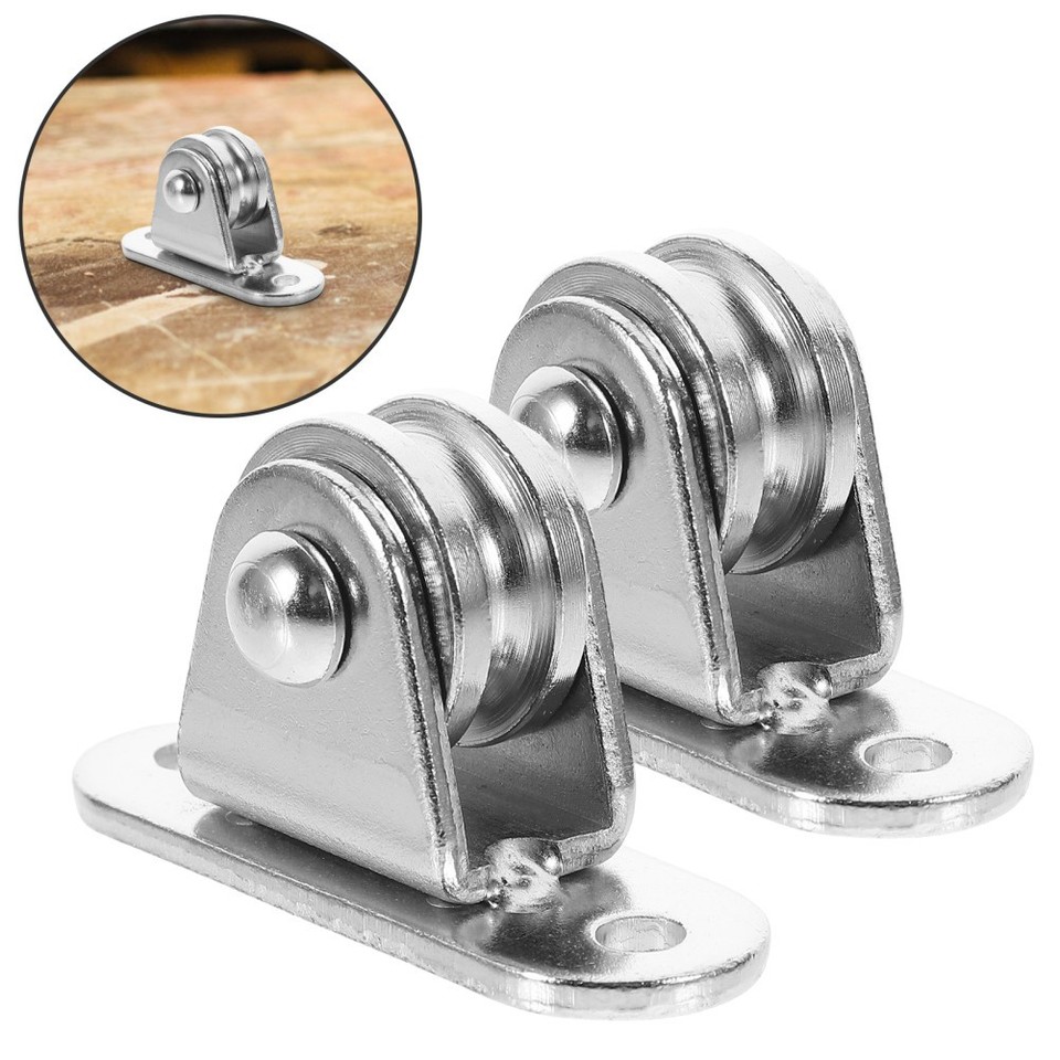 2 Pcs Idler Pulley Ceiling Mount Pulleys Cable Attachments Single | eBay UK