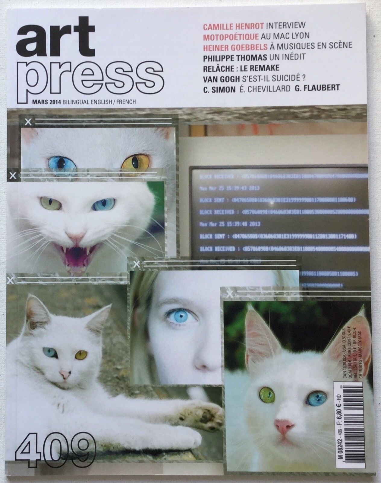 Art press n°409 Mars 2014 Camille Henry Heiner Goebbels Philippe Thomas ...