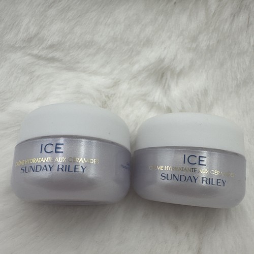 2 Pc - Sunday Riley ICE Ceramide Moisturizing Cream 0.3oz / 8g Each ...