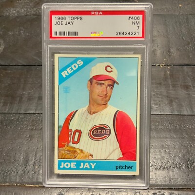 1966 Topps Joe Jay #406 *Reds* PSA 7 NM | eBay