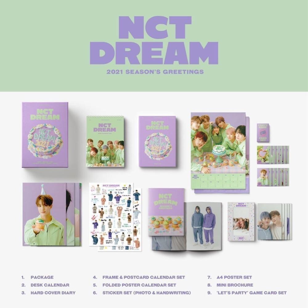 NCT Dream - 2021 Season`s Greetings Calendar, new sealed, Photo Card ...
